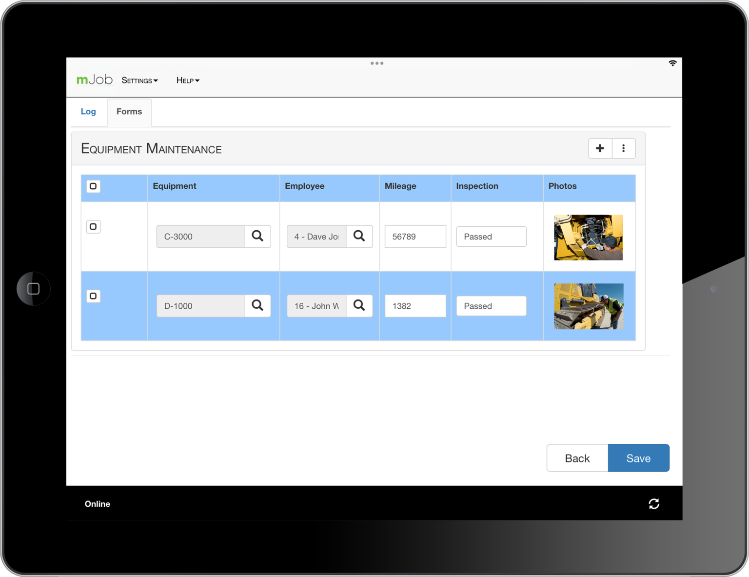 Maintenance Logs | Mjobtime